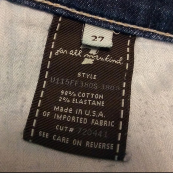 7 For All Mankind | Jeans | 7fam Dojo Flip Flop Jeans Size 27 | Poshmark